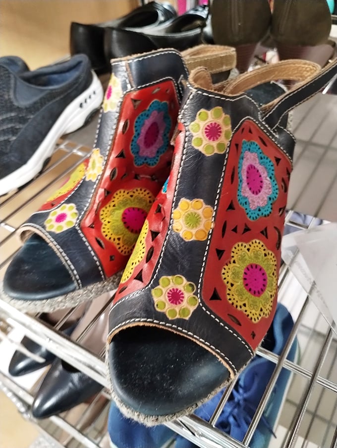 Funky, floral, and fantastically unique—these shoes weren't made just for walking, but for expressing someone's personality with every step.