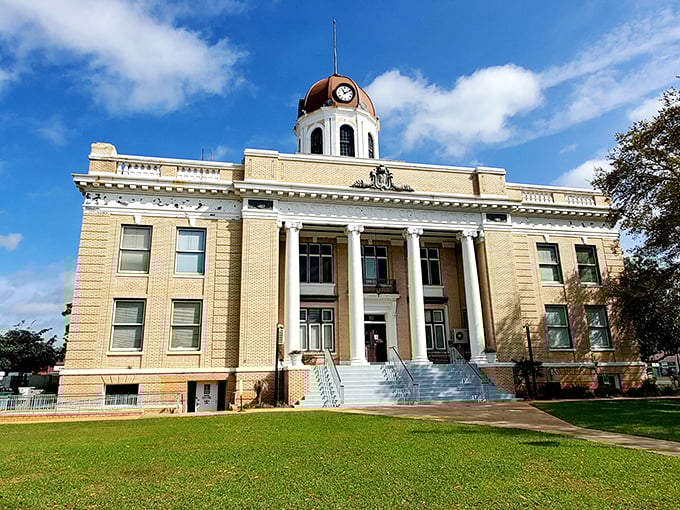 The Gadsden County Courthouse stands proud with its dome and columns—less "intimidating government building," more "community centerpiece."