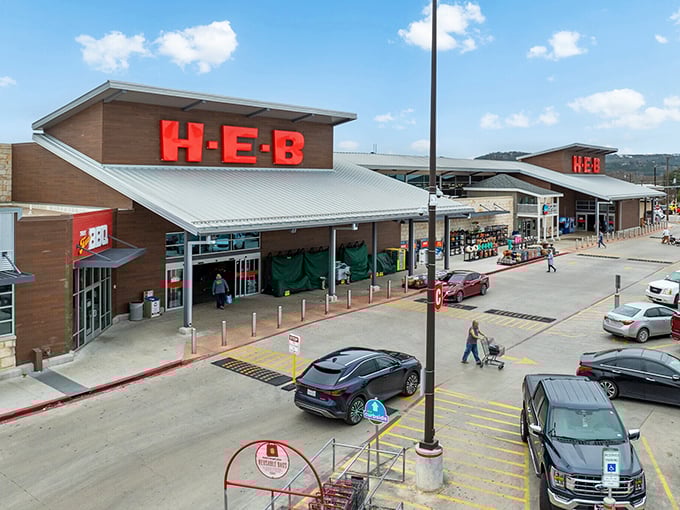 Yes, that's a full-sized H-E-B grocery store – Kerrville may be small, but residents don't sacrifice modern conveniences or selection.