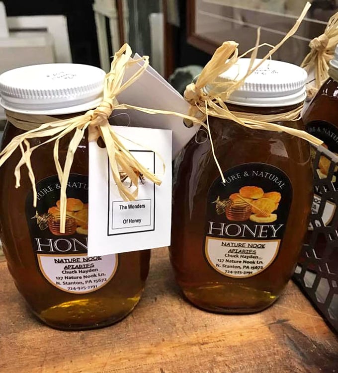 Liquid gold from local bees, complete with charming packaging that makes store-bought honey look like it's not even trying.