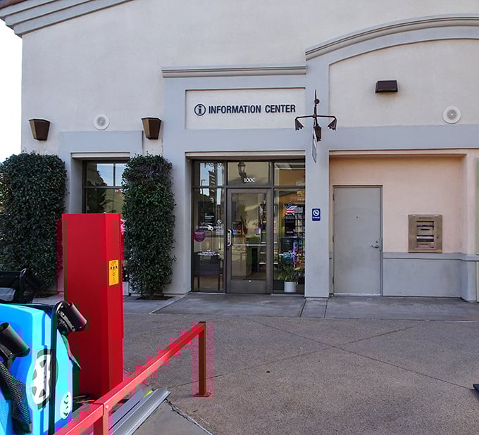 The information center—retail's version of mission control. The unsung heroes who direct you to the bathroom and the best sales simultaneously.