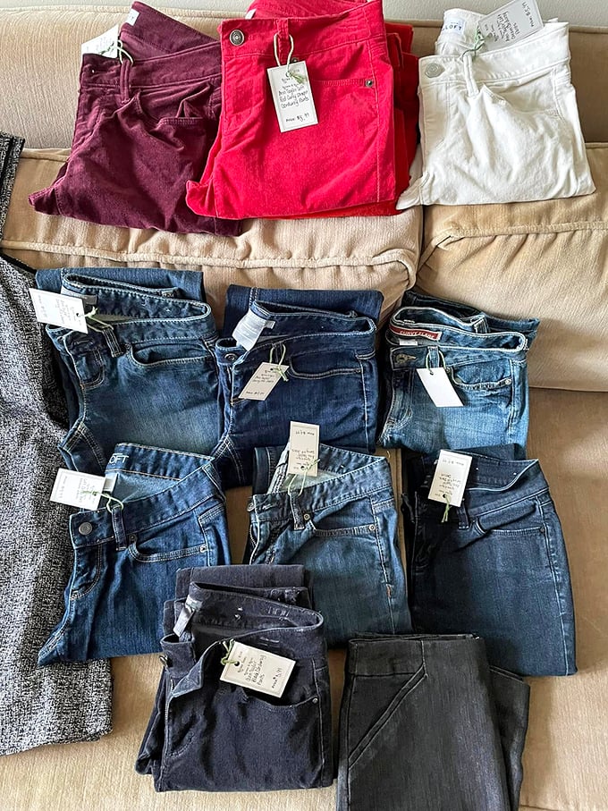 Denim archaeology at its finest. These jeans have been pre-loved, pre-tagged, and are ready for their next adventure with you.