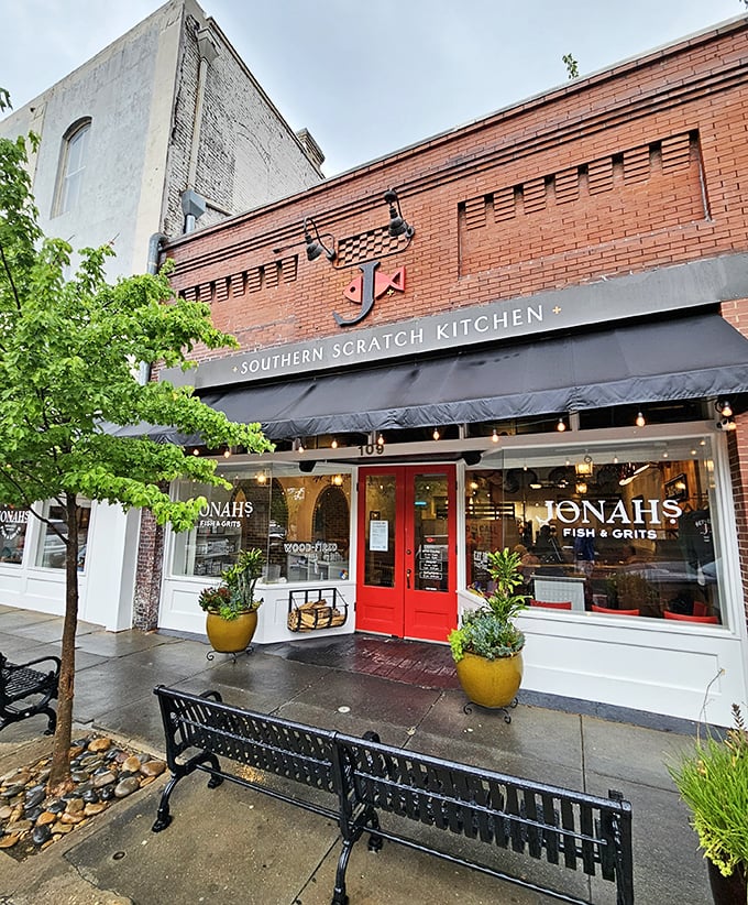 Jonah's Fish & Grits serves up Southern coastal cuisine in a historic brick building that's as authentically Georgian as its menu.
