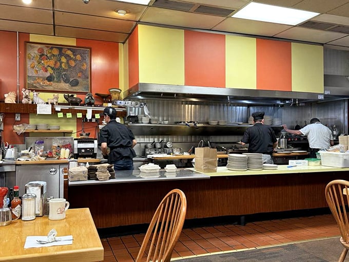 The kitchen – where short-order wizards transform simple ingredients into the comfort food that's been fueling Alameda for decades.