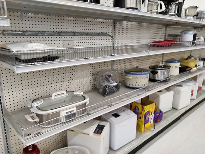 Kitchen appliance alley – where bread makers and slow cookers get their second chance at culinary greatness.