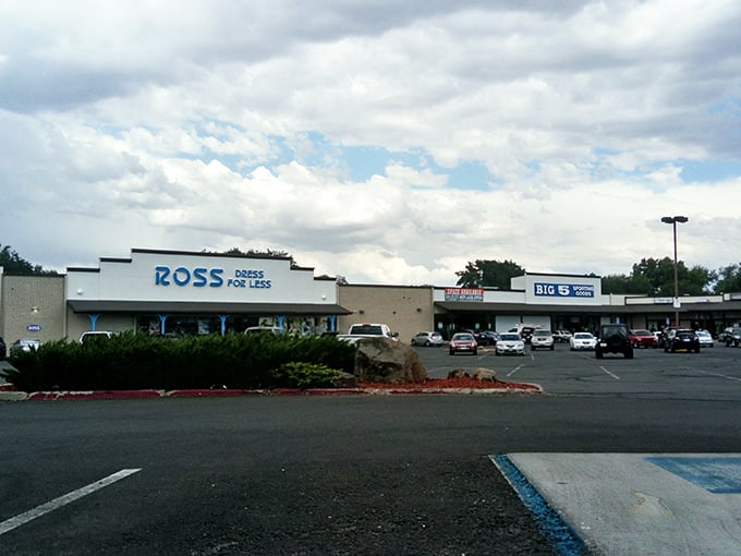 Big box stores without big city hassles. Finding a parking spot at Ross takes seconds, not the emotional journey required in urban shopping centers.