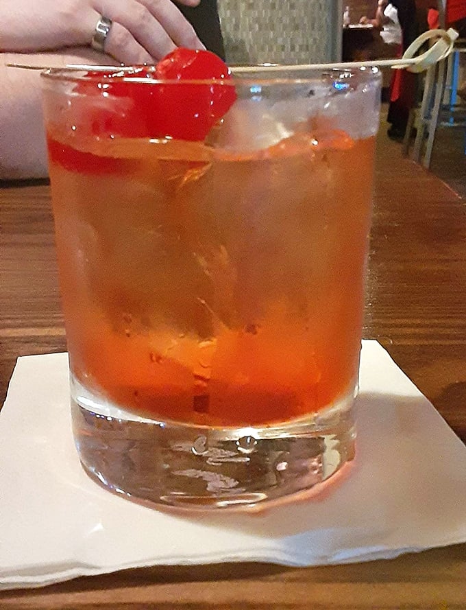 A proper Manhattan—the kind of cocktail that makes you want to linger, tell stories, and order another round before the night ends.