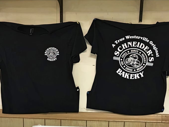 When your bakery merch becomes local streetwear, you know you're not just selling pastries—you're selling membership to a delicious club.