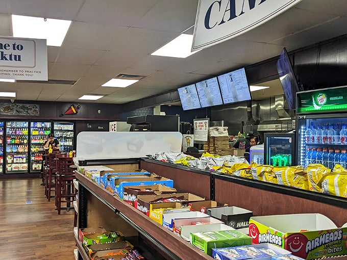 The carryout section proves good things come to those who can't wait—grab-and-go convenience without sacrificing an ounce of that Timbuktu quality.