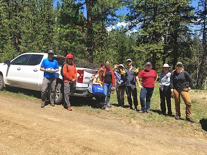 These outdoor enthusiasts gather before hitting the trails – Yreka's surrounding wilderness is the ultimate playground for grown-ups who still like to explore.