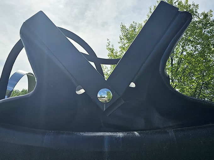 The bag's open design invites imagination – what medical instruments would be proportionally sized for this mammoth medical case?