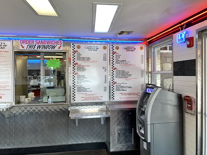 Where the magic happens—the ordering window where dreams are fulfilled and hunger pangs are sentenced to immediate extinction.