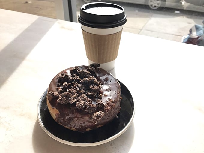 The Oreo-inspired creation pairs with coffee, creating a moment of bliss that makes Monday mornings almost bearable.