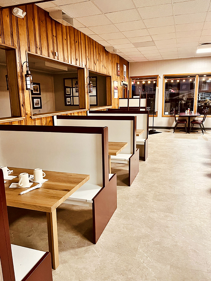 Booths that have cradled countless conversations, celebrations, and comfort meals. Wood paneling that's witnessed more stories than a library.