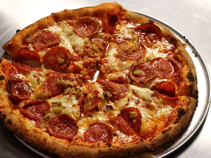Pepperoni and banana peppers create that perfect spicy-tangy duet that makes your taste buds do a happy dance.