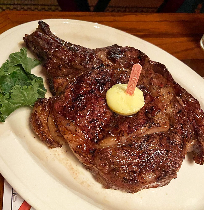A ribeye that's been kissed by fire. The perfect crust gives way to a juicy interior that makes you wonder why you ever eat anything else.
