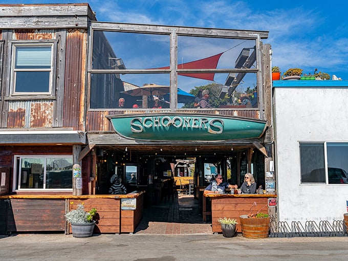 Schooners isn't just a restaurant – it's a front-row seat to the Pacific's daily performance, served with a side of seafood and local charm.