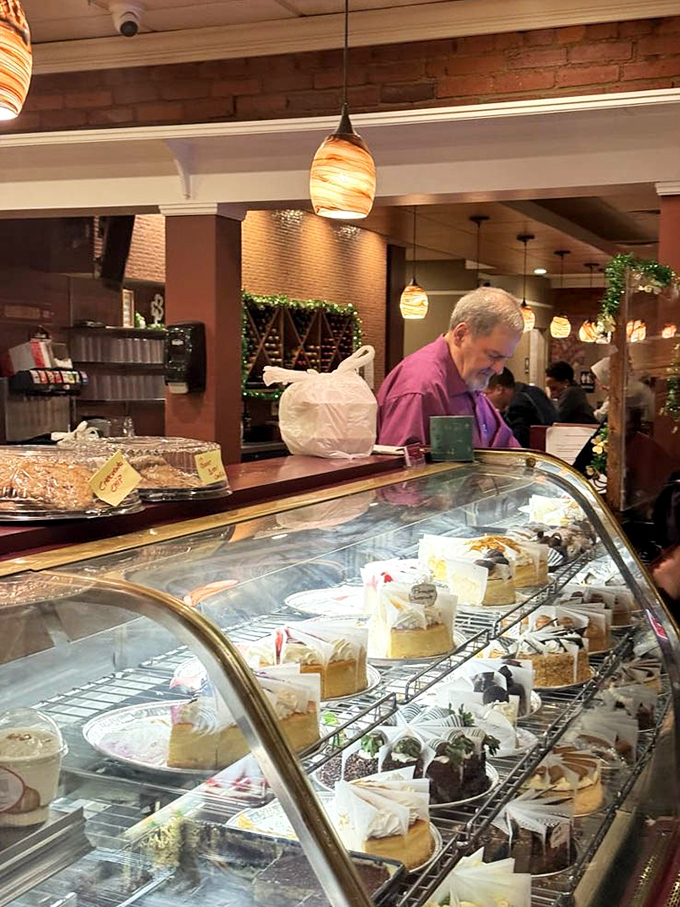 The dessert counter doesn't just offer options – it presents life-altering decisions between layers of cake that deserve their own ZIP code.