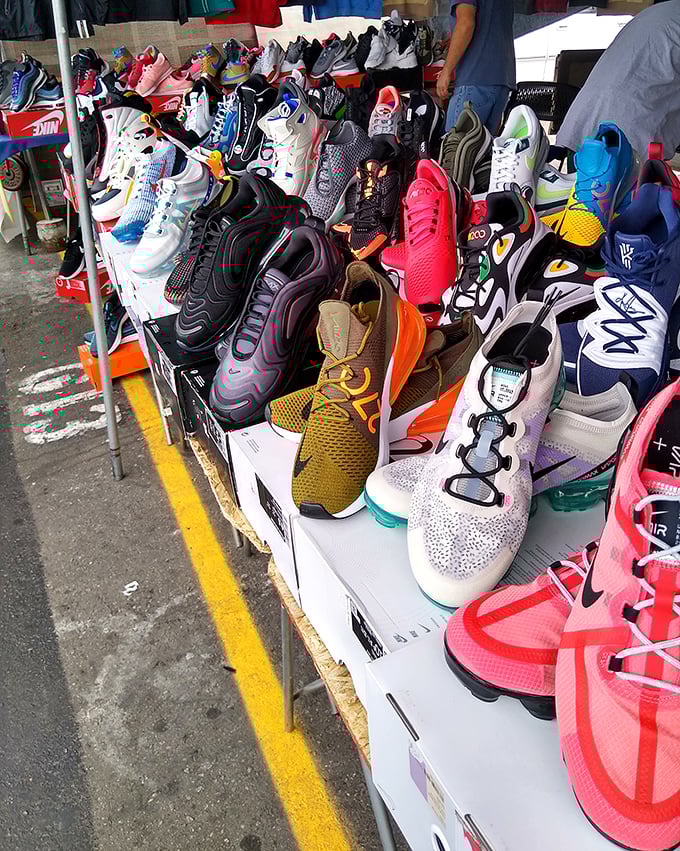 Sneakerheads, rejoice! This footwear fiesta offers everything from practical walking shoes to those limited-edition kicks you missed online.