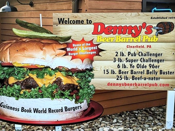 Not just a sign—it's a declaration of burger independence. "We hold these truths to be self-evident: that all burgers are not created equal."