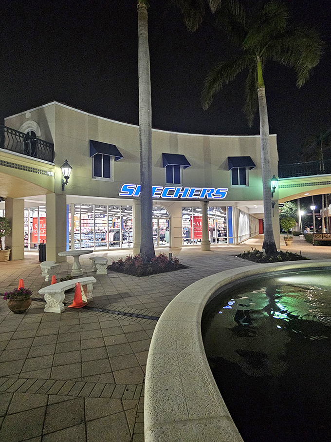 As day turns to night, Skechers lights up like a beacon for comfortable footwear—because nobody wants to shop on sore feet.