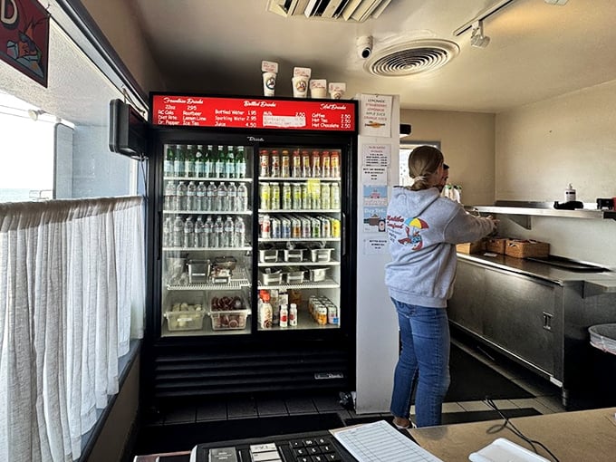The staff moves with practiced efficiency—they've seen your wide-eyed seafood excitement a thousand times before.
