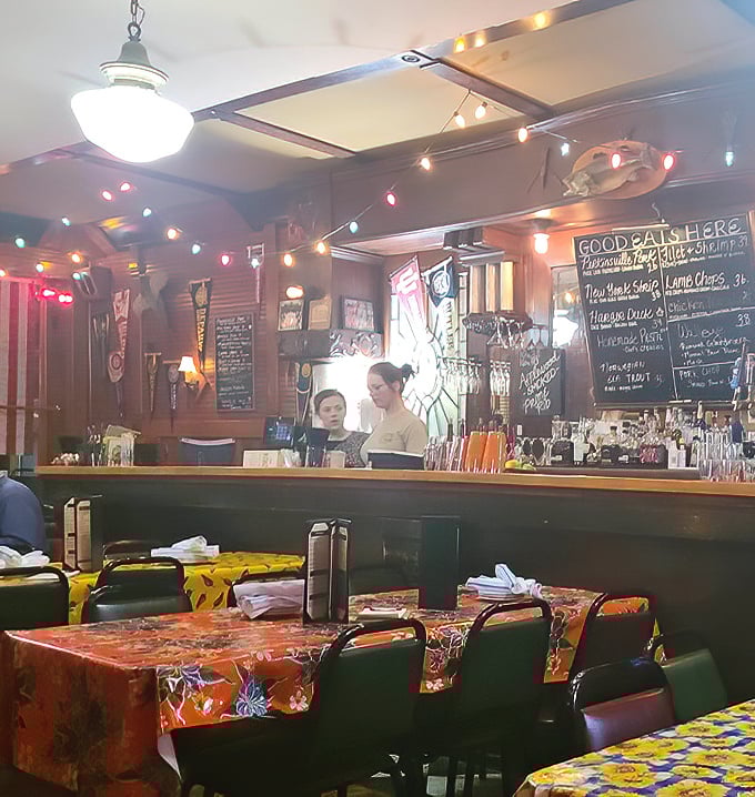The bar staff at Bonge's doesn't just serve drinks—they're unofficial historians of this beloved institution, sharing stories along with your Old Fashioned.