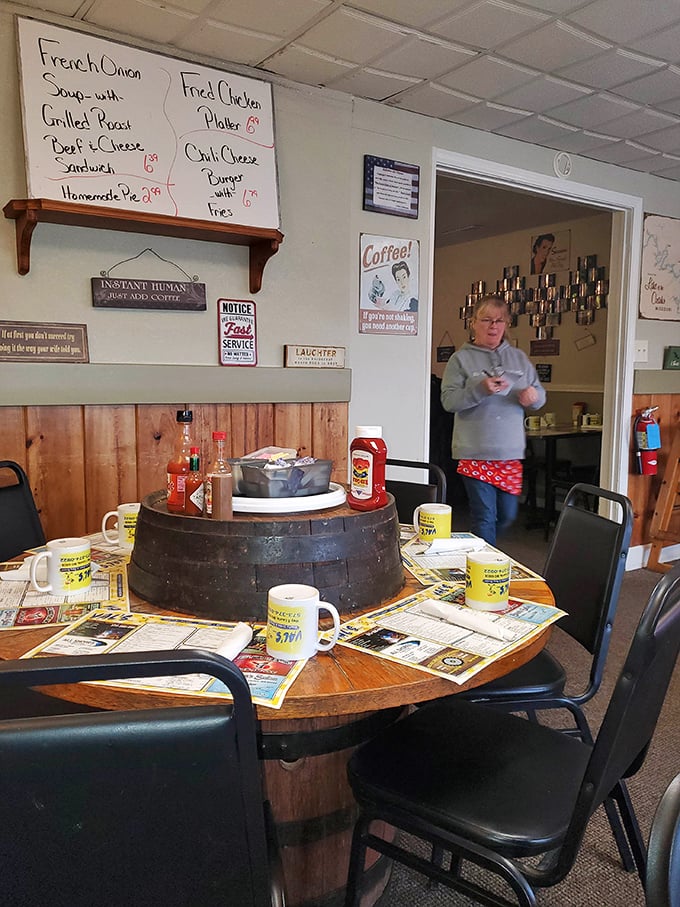 A whiteboard menu of daily specials – where the real treasures often hide, waiting for the adventurous diner to discover.