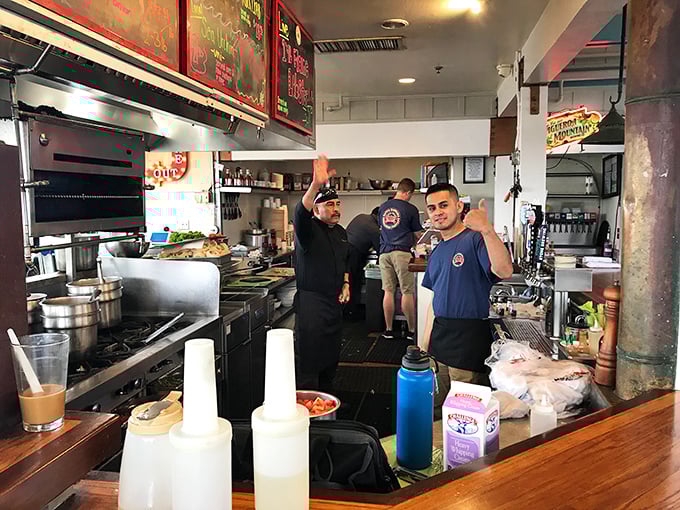 The hardworking crew behind the magic - turning ocean treasures into unforgettable meals with genuine coastal hospitality.