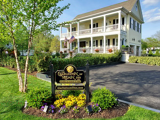 The Charleston of Milton Inn combines Southern-style architectural grace with Delaware hospitality—a postcard-perfect place to rest your head.