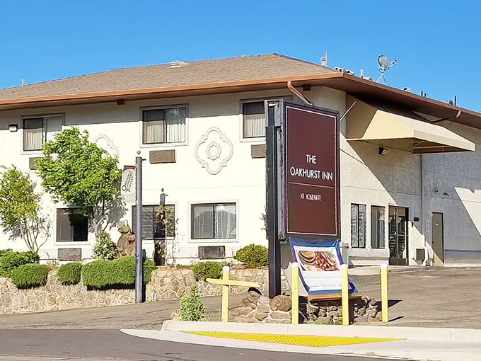 The Oakhurst Inn offers mountain hospitality without pretension – where the turndown service includes fresh pine-scented breezes.