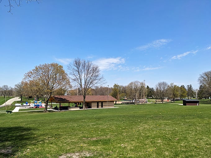 Twining Park's open green spaces and pavilions host community gatherings year-round, from summer picnics to winter festivals—all at no cost to residents.