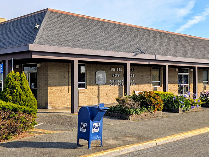 The post office—where mail still matters and packages arrive without needing a security code. Small-town convenience that big cities have long forgotten.