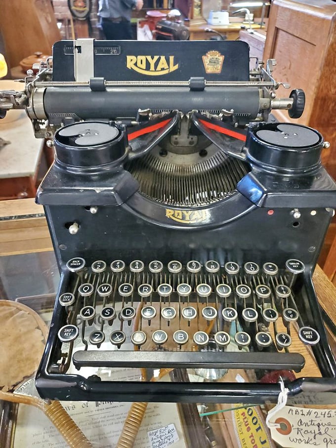 This Royal typewriter didn't just write letters—it crafted love notes, resignation letters, and perhaps the great American novel that never made it to print.