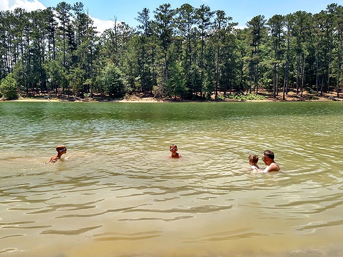 Summer swimmers enjoy water that's refreshingly cool without being "why-did-I-do-this" cold.