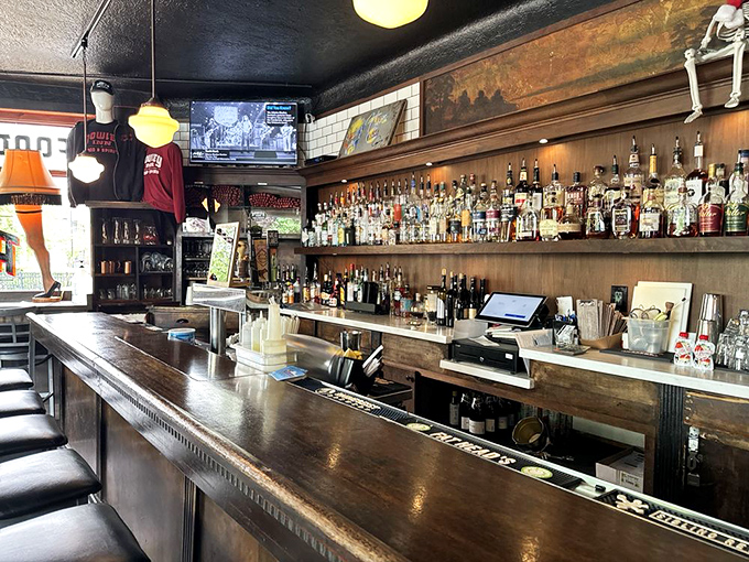 The bar at Rowley Inn isn't just where drinks are served—it's where neighborhood legends are born and retold over perfectly poured pints.