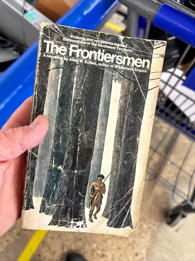 "The Frontiersmen" – a literary adventure waiting to be discovered for less than a cup of coffee. Used books: where stories get second chances.