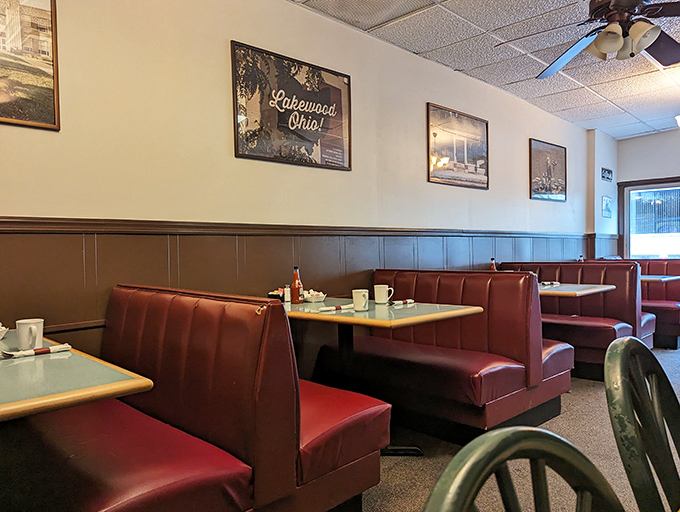Those burgundy booths have heard decades of morning conversations, from first dates to retirement plans, all fueled by excellent breakfast.
