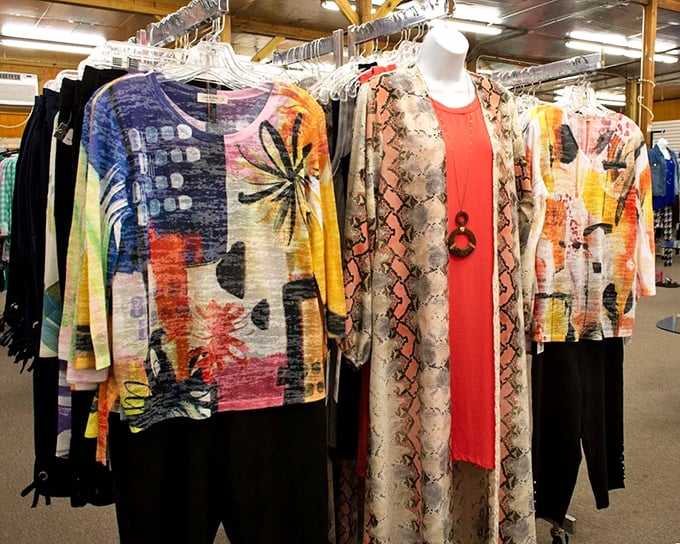 Fashion finds that range from "vintage chic" to "what decade was that from?" – and somehow it all works.