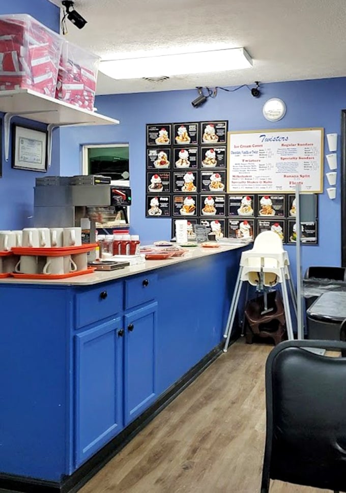 ce cream paradise headquarters—where photos of frozen masterpieces line the walls like trophies, tempting you to try them all in the name of research.