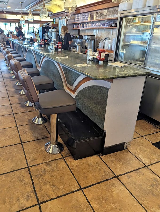 Counter seating – where solo diners become temporary members of the most delicious club in Pennsylvania.