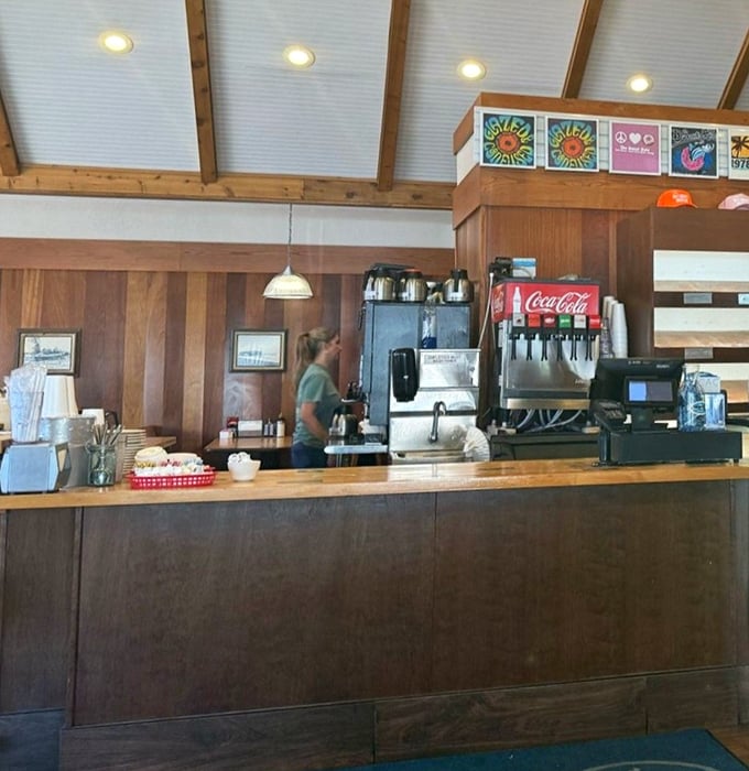 Where the magic happens. This counter has witnessed more breakfast dreams come true than a Saturday morning cartoon marathon.