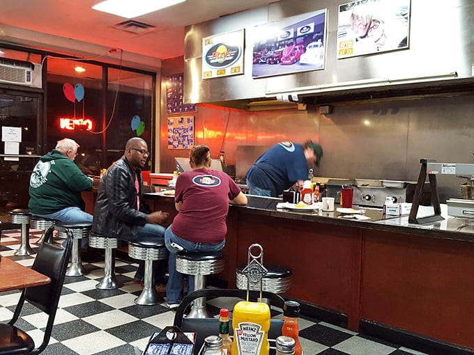 Counter seats: the VIP section of any great diner, where you can watch your breakfast being born while chatting with the regulars.