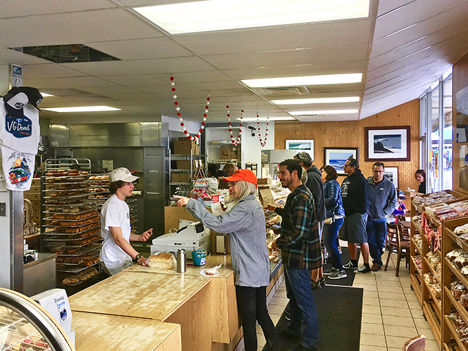 Morning rush hour at its sweetest—where everyone's in line but nobody's complaining about the traffic.