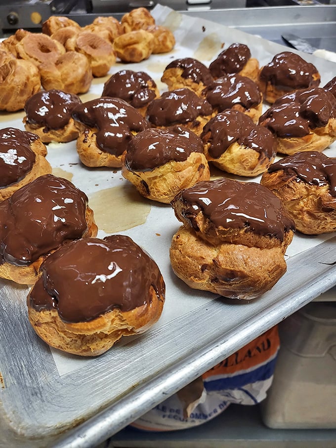 These chocolate-topped pastries aren't just dessert—they're edible proof that British cuisine deserves more respect than it typically receives.