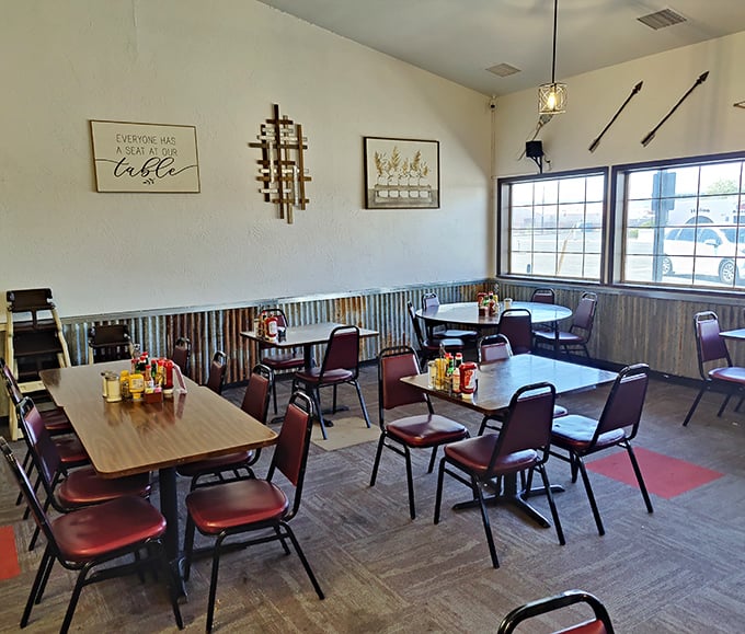 A dining room that prioritizes comfort over trendiness – those chairs have heard thousands of "mmms" and "you've got to try this."