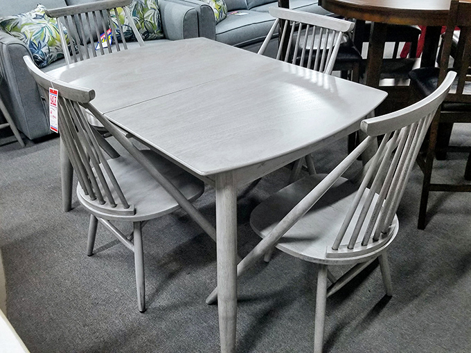 This coastal-inspired dining set whispers of seafood feasts and family game nights—a blank canvas for memories waiting to be made in your Florida home.