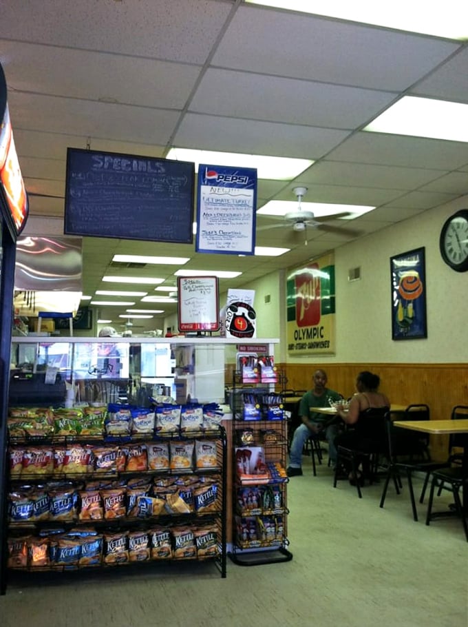 The chip display—a supporting cast of crunchy co-stars waiting to complement your sandwich protagonist.