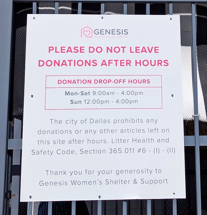 Clear instructions for donors—because even acts of generosity need some ground rules to keep things running smoothly.