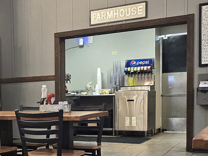 The drink station—where caffeine dreams come true. A humble but essential pit stop on your journey through breakfast paradise.